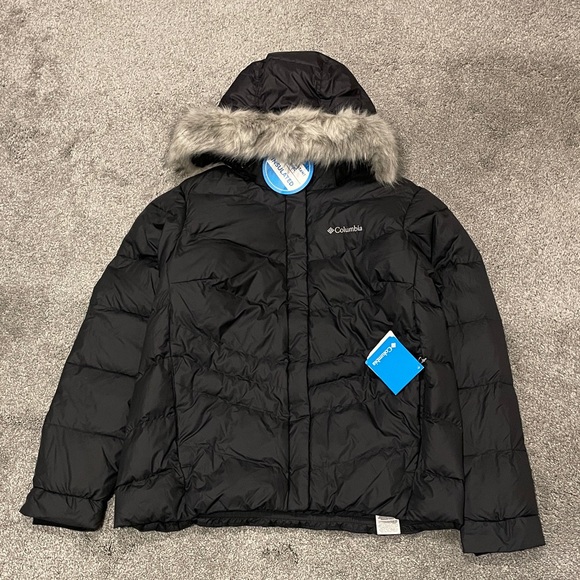 Columbia | Jackets & Coats | Nwt Columbia Black Puffer Jacket With Faux ...